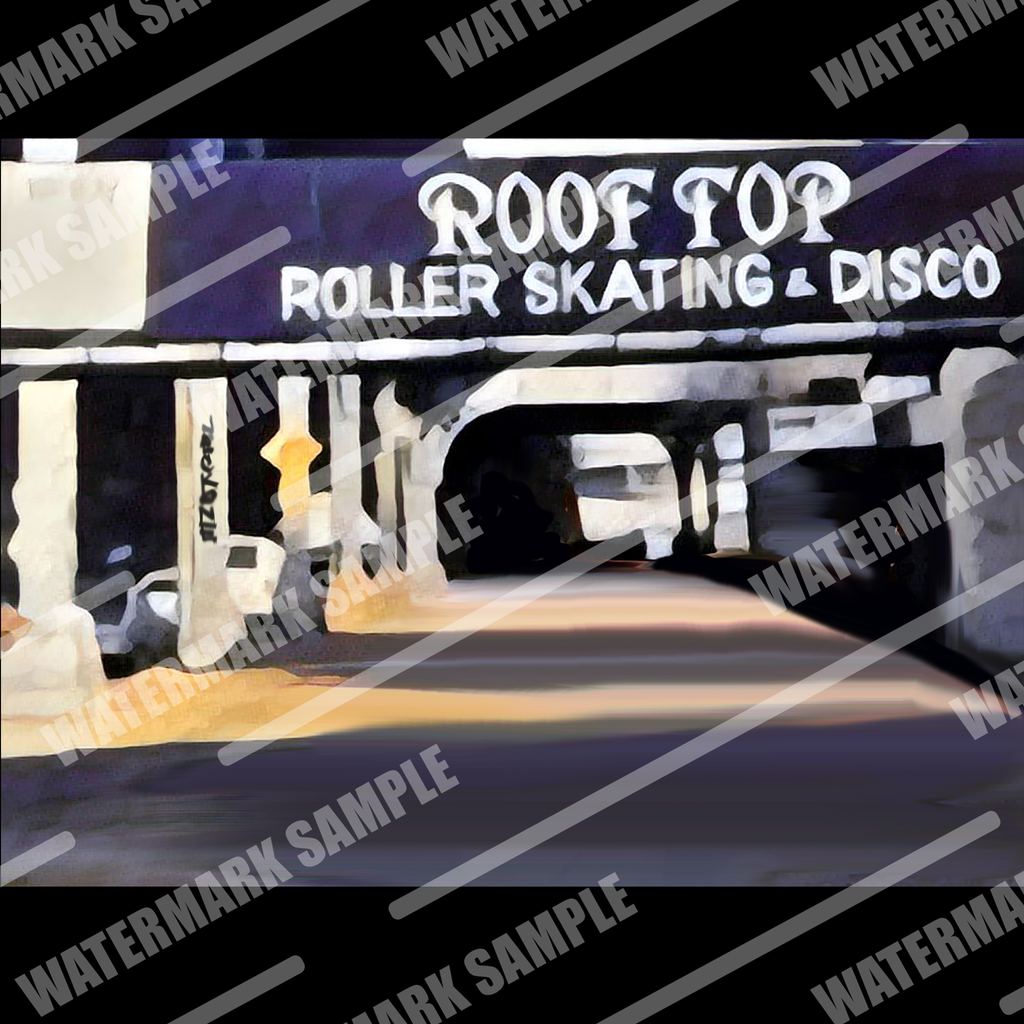 FRAMED POSTER: RoofTop RollerSkating Rink: Old Harlem Streets -The Art ...